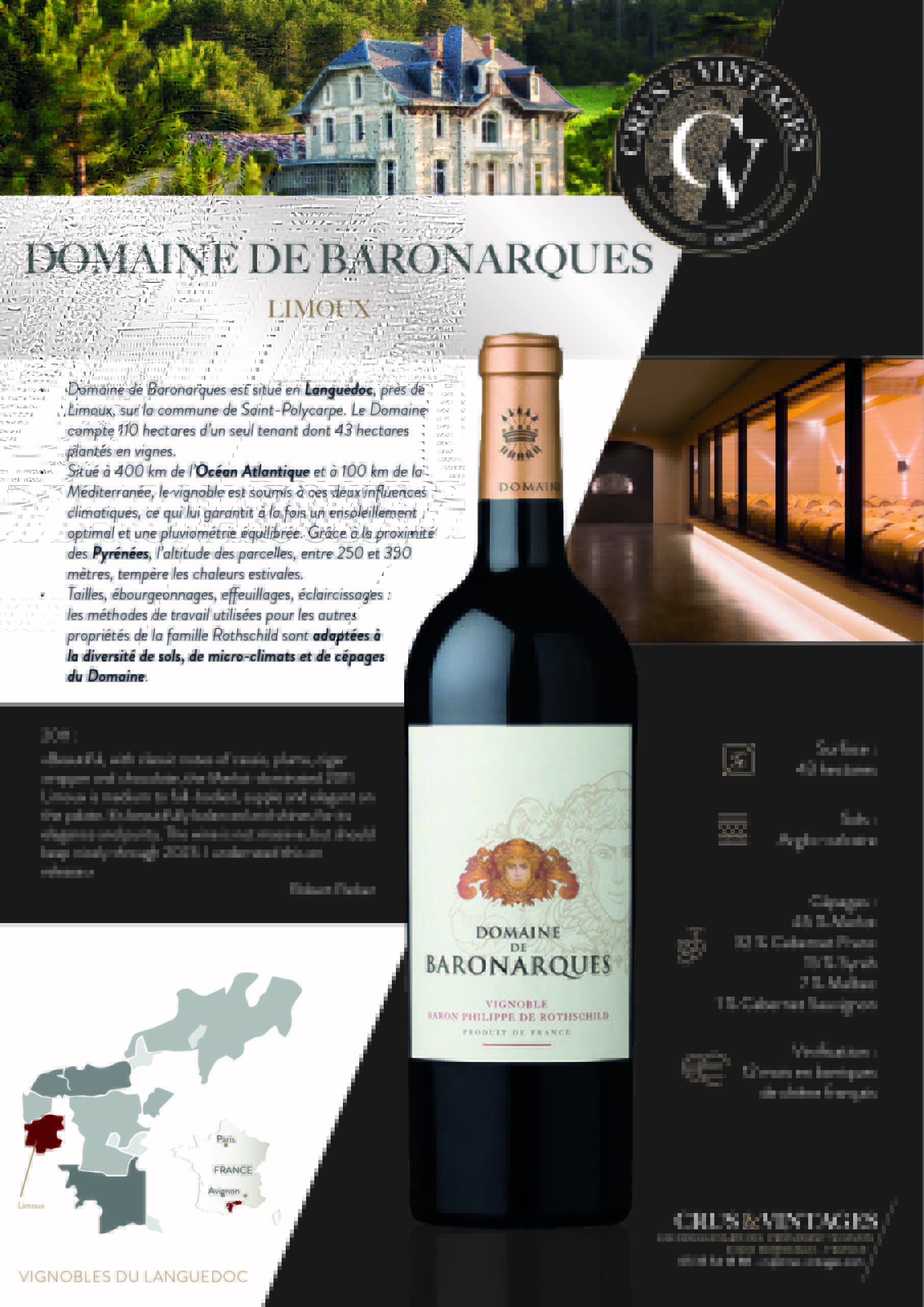 Domaine de Baron'Arques - Crus & Vintages