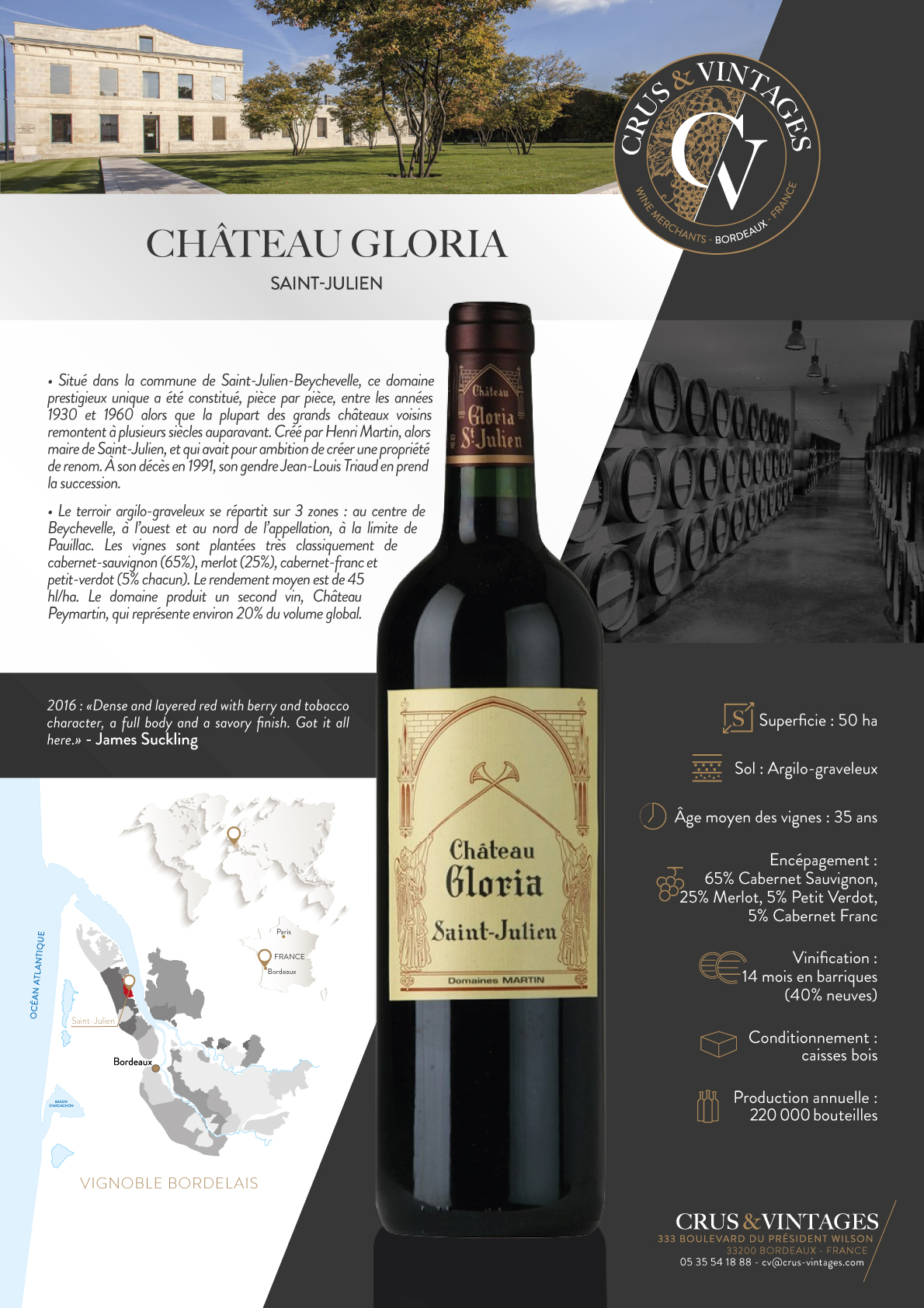 Château Gloria - Crus & Vintages