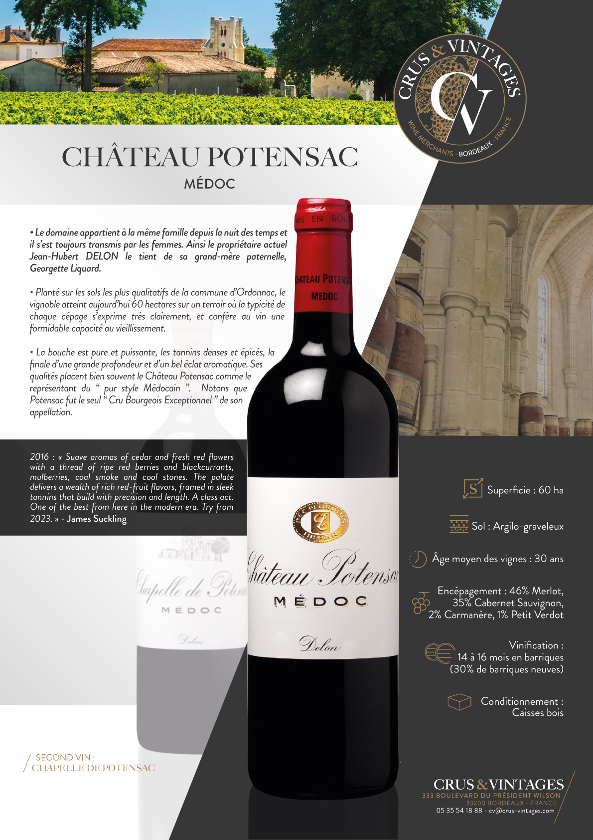 Château Potensac - Crus & Vintages