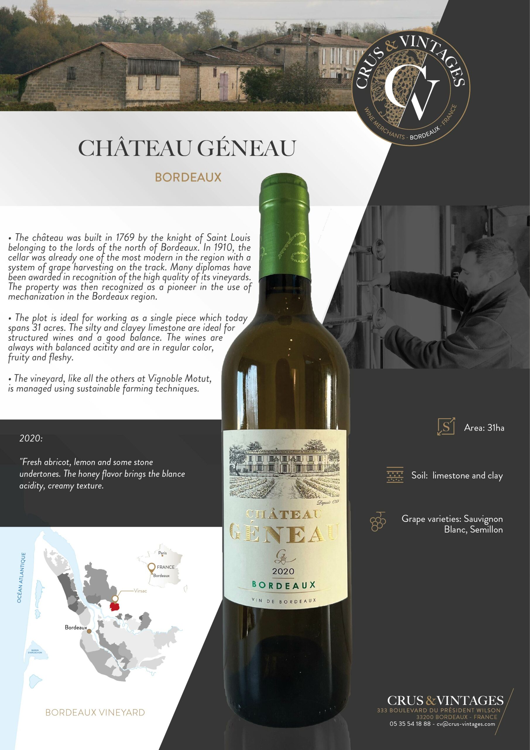 Château Géneau - Crus & Vintages