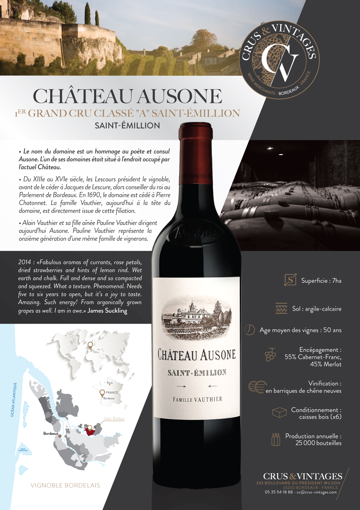 Château Ausone - Crus & Vintages