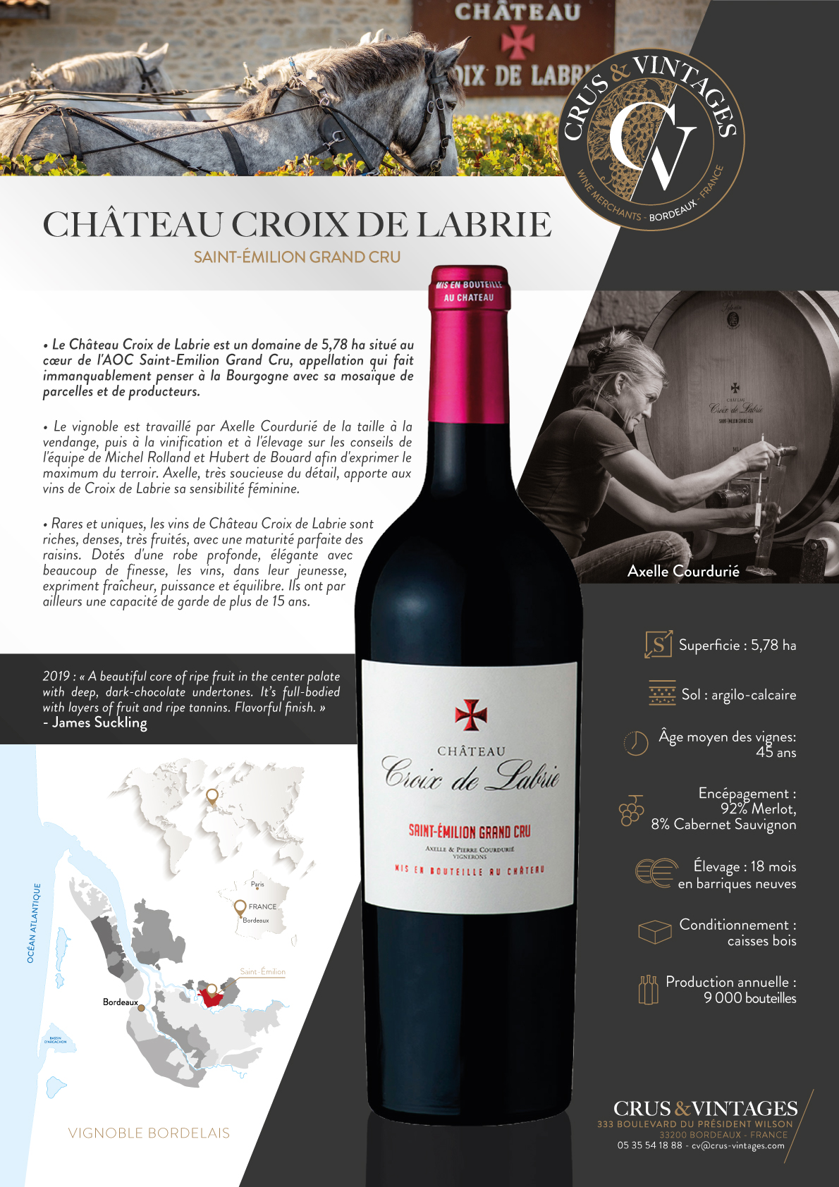 Château Croix de Labrie - Crus & Vintages