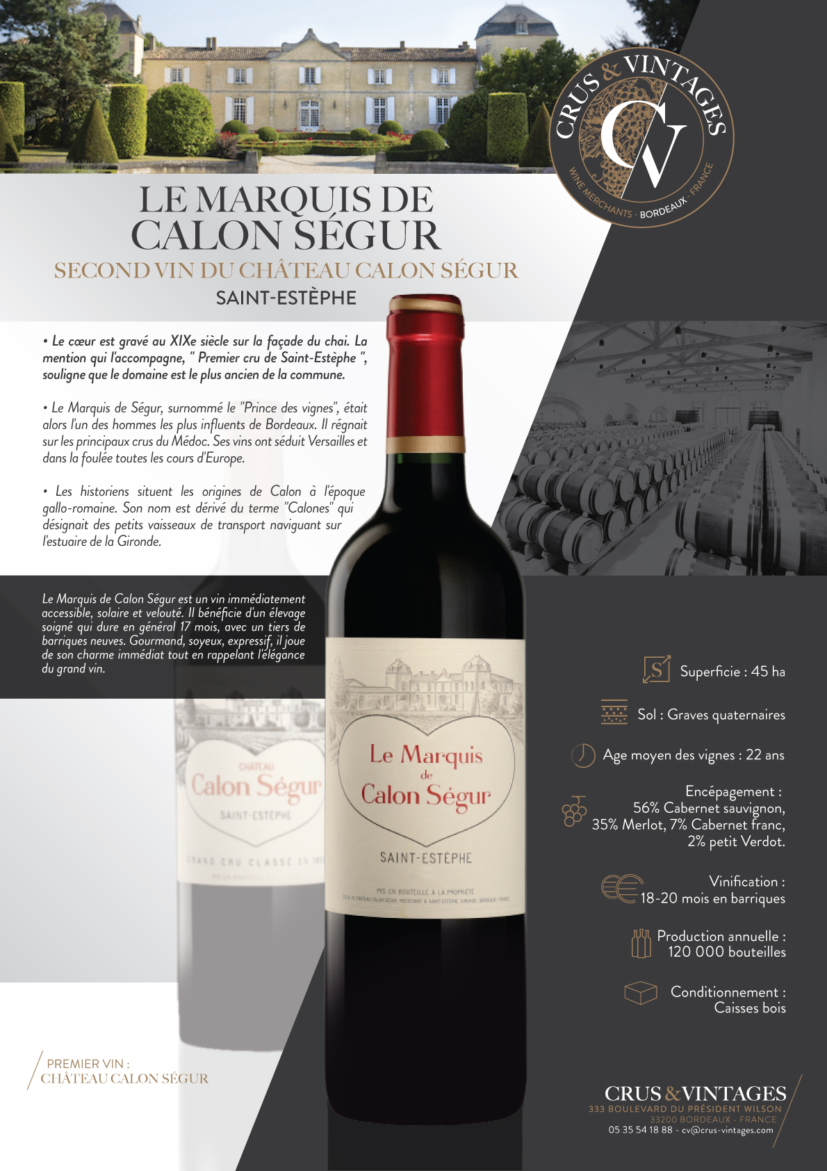 Château Calon Segur - Crus & Vintages